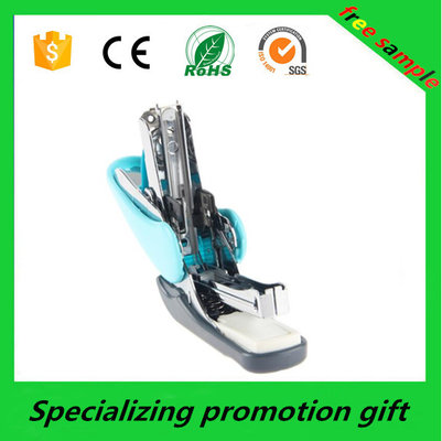 Industrial Durable Blue 10# Nail Metal Mini Booklet Stapler With Plastic Case