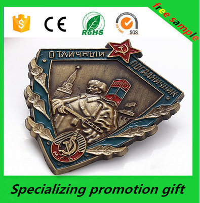 OEM / ODM Eco - Friendly Promotional Stationery Custom Metal Badge