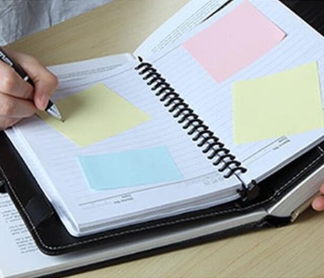 Green / Yellow / Blue / Red Regular 100 Page Custom Sticky Notes For School Office