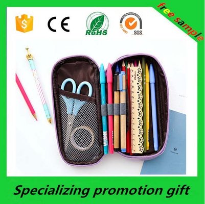 Promotional PU Custom Printed Pencil Case / Bag For Teenagers