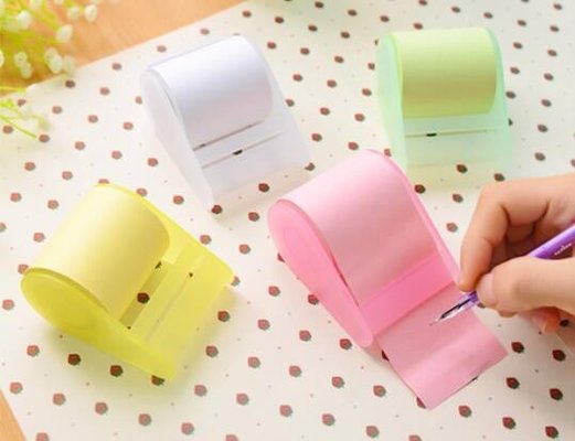 ABS Case Tubular 10m Personalized Sticky Notes For School / Office