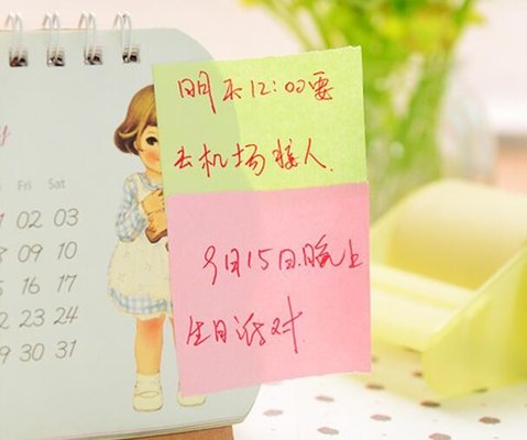 ABS Case Tubular 10m Personalized Sticky Notes For School / Office