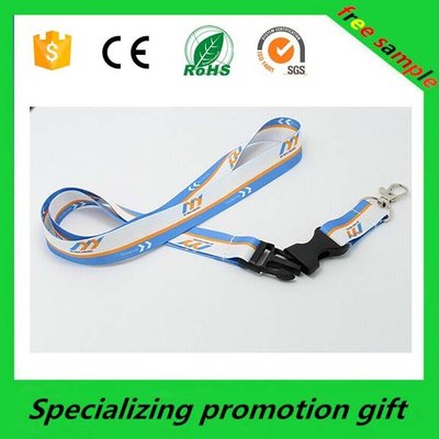 Polyester / Nylon / Bamboo Leather ID Badge Card Holder With Neck Strap