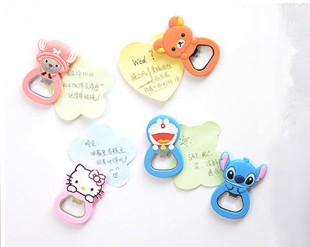 Full Color Cartoon Bar Blade Fridge Magnet Bottle Opener CE / ROHS