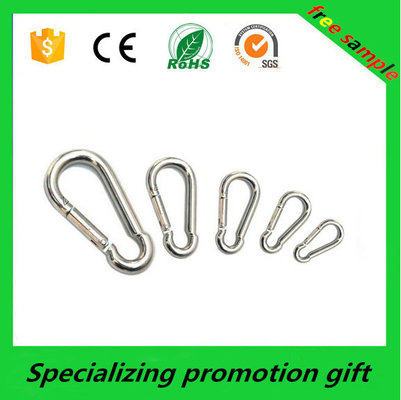 Red / Green Metal Mountaineering Buckle For Outdoor Climbing
