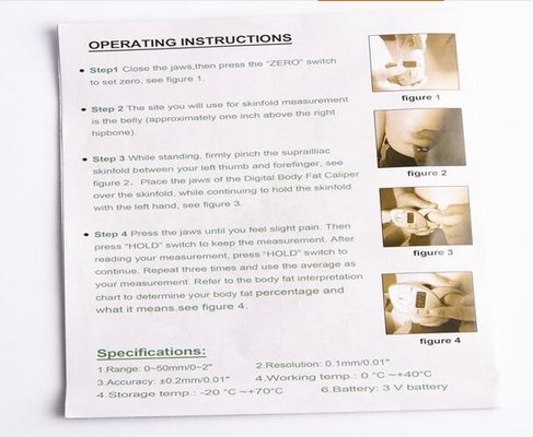 Digital ABS Medical Inside Diameter Body Fat Caliper Customized Promo Items