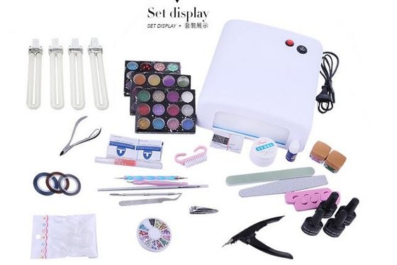 Popular Promotional Tool Kits , Full UV Gel Polish Nail Art Tool Set