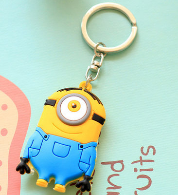 Customized cartoon Promotional Stationery soft pvc key chain
