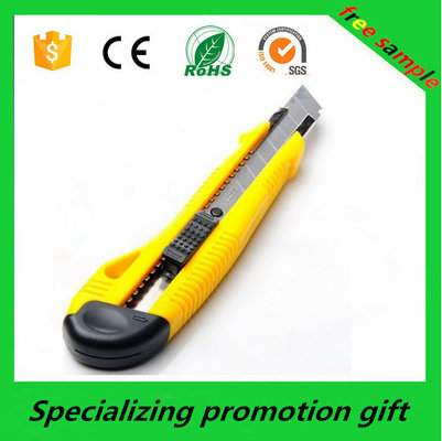 Yellow / Orange Keenness Box Utility Cutter Knife With Auto Lock