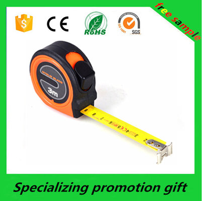 Orange Retractable Tape Measure hand tools with rubber coated