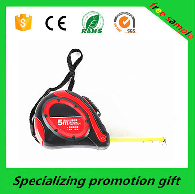 Carbon Steel Blade Retractable Tape Measure with Red ABS case