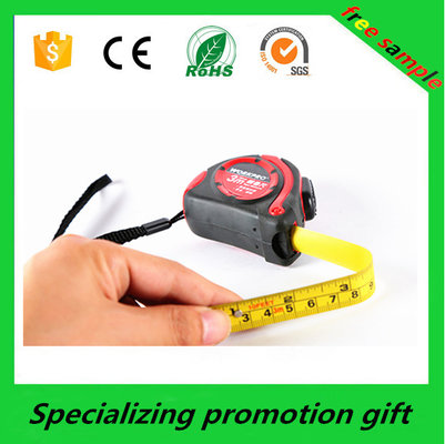 Carbon Steel Blade Retractable Tape Measure with Red ABS case