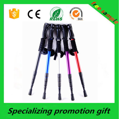 TPR Handle Alpenstock Outdoor Essential Products With Selfie Stick