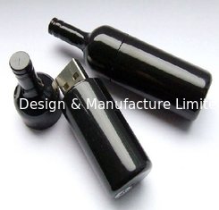 China wine bottle shaped usb flash memory supplier