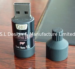 China 3D bottle shaped usb flash memory supplier