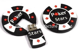 China poker shaped usb flash memory supplier