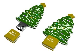 China christmas tree shaped usb flash stick supplier
