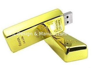 China golden usb flash drive pen drive 8GB 16GB Gold Bar USB 2.0 Flash memory golden pen drive supplier
