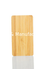 China natural bamboo rectangle 4000mah power bank supplier