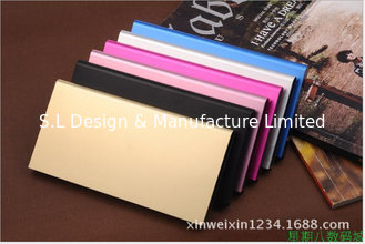 China univeral portable aluminum steel power banks with led light supplier