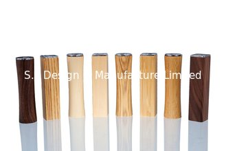 China Fashion slim round wooden power bank 2600mah portable power bank supplier