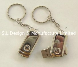 China metal usb flash drive logo printed custom usb flash drive free logo printing usb flash memory supplier
