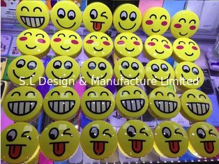 China OEM printed customers' logo plastiic ABS gift emoji face expression 4000mah 4400mah 5200mah cell phone mobile phone char supplier