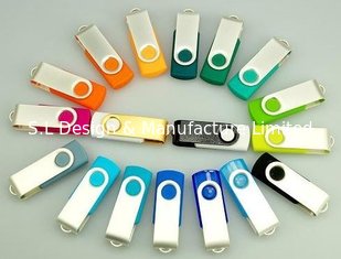 China Low price bulk wholesale colorful swivel USB flash drive 8GB supplier
