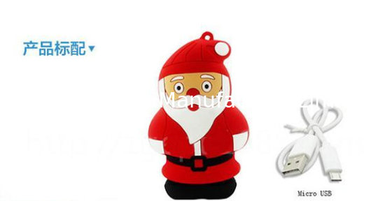 promotional Santa Claus Christmas Father shaped power bank supplier