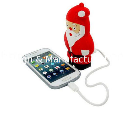 promotional Santa Claus Christmas Father shaped power bank supplier