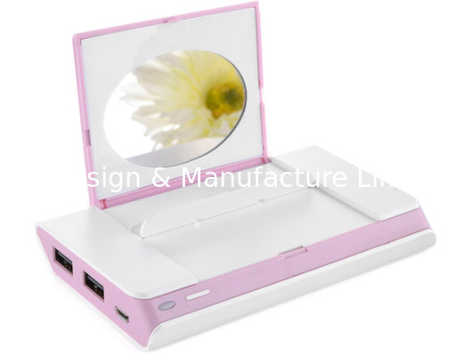2015 new hot make-up mirror phone-stand power bank supplier