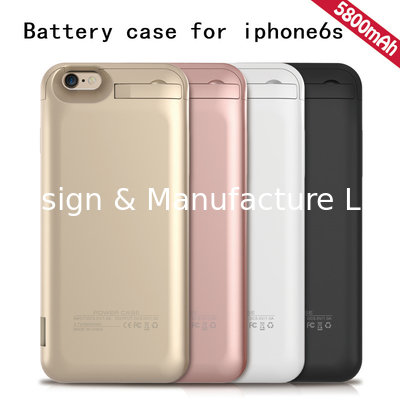 new design mobile phone Battery charger case for mobile phone 5800mah for Iphone 6/6s supplier
