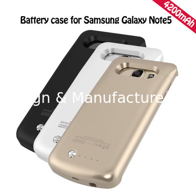new design mobile phone Battery charger case for mobile phone 4200mah for Samsung note 5 supplier