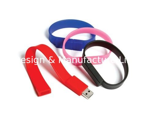 Promotional free logo bracelet usb flash disk with factory price supplier