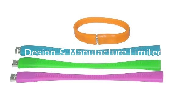 Promotional free logo bracelet usb flash disk with factory price supplier