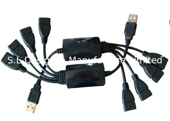 4 ports USB HUB with iPod&iPhone port, Mini 5pin port USB HUB supplier