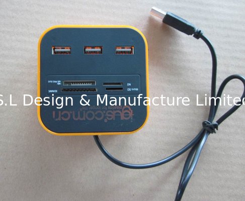 3 port USB Hub with card reader supplier