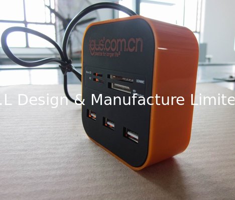 3 port USB Hub with card reader supplier