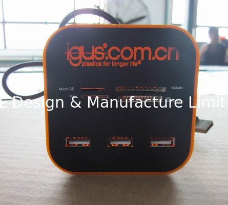 3 port USB Hub with card reader supplier