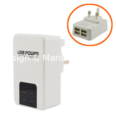 british system BS usb power adapter with four usb power ports supplier