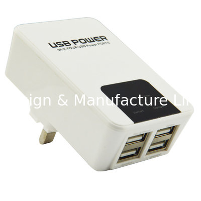 british system BS usb power adapter with four usb power ports supplier