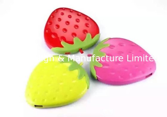 pvc/rubber/silicone fruit strawberry shaped power bank supplier