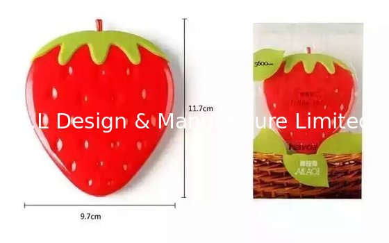 pvc/rubber/silicone fruit strawberry shaped power bank supplier