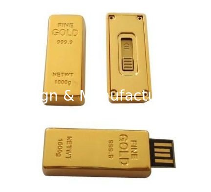 gold/golden bar usb flash stick supplier