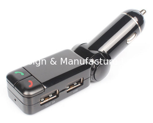 Multi-function Bluetooth hands-free car charger MP3 USB drive FM transmitter/bluetooth/double USB car charger To report supplier