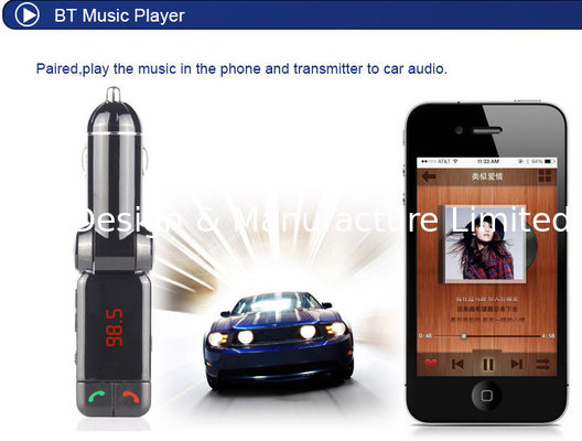 Multi-function Bluetooth hands-free car charger MP3 USB drive FM transmitter/bluetooth/double USB car charger To report supplier