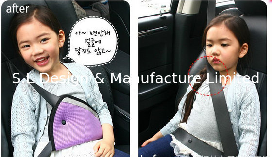 Nylon Child seat belt adjuster seat belt triangle fixator supplier