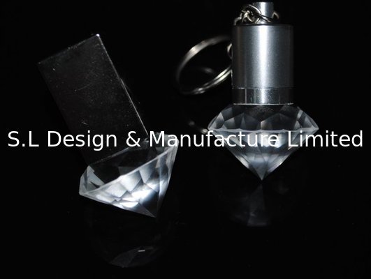 transparent crystal glass usb flash memory supplier