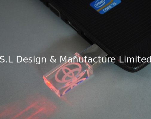 transparent crystal glass usb flash memory supplier