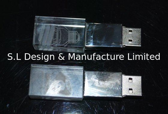 transparent crystal glass usb flash memory supplier